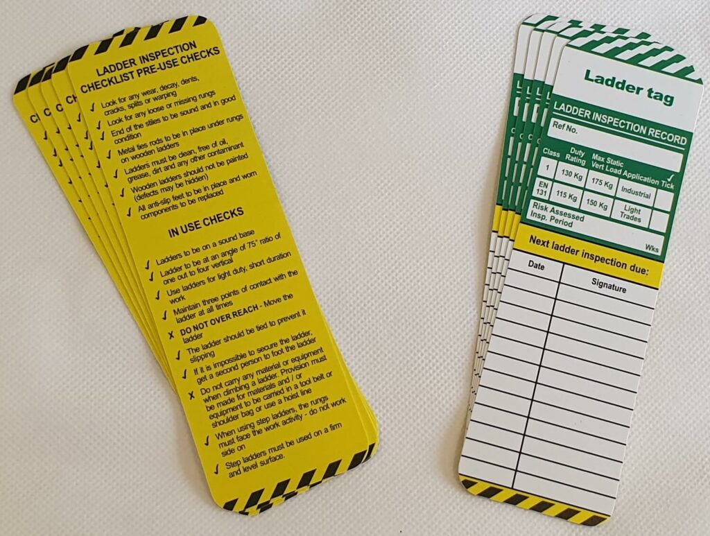 Ladder Inspection Tag Inserts | Pack of 10 | In Stock