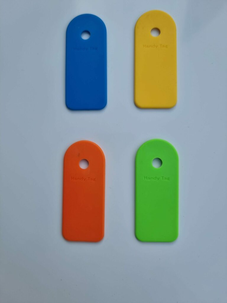 Plastic Mini Rubber Handy Tags | Pat O'Brien Safety | Shop