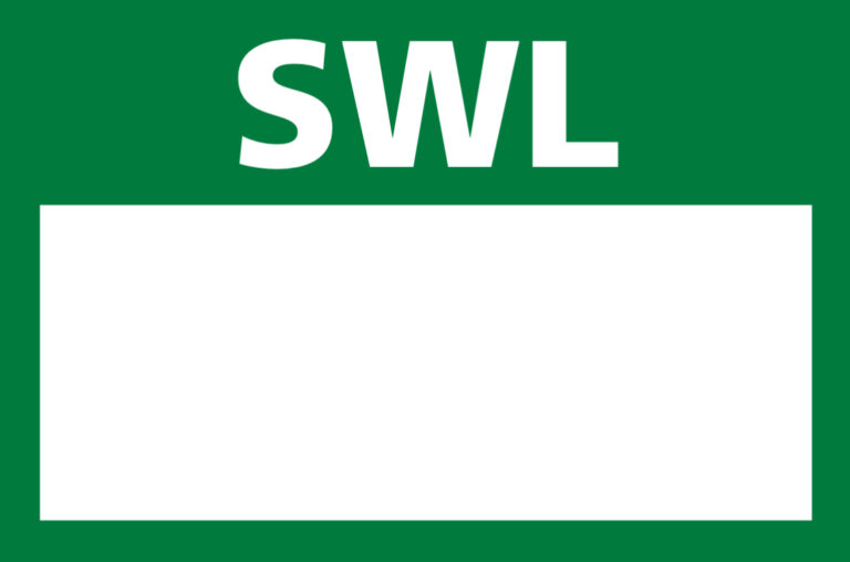 Safe Working Load Label | In Stock | Pat O Brien Safety