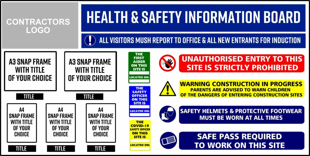 Health and Safety Information Boards - Pat O Brien Safety