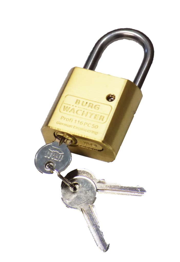 brass heavy duty padlock 50mm - Pat O Brien Safety